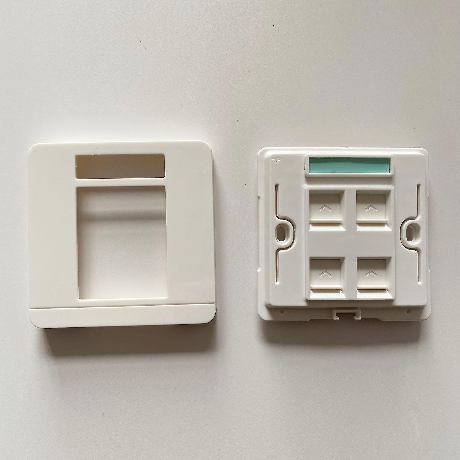 4-Port Network Wall Plug RJ45 Cat6 LAN Faceplate Gigabit Internet Jack ...