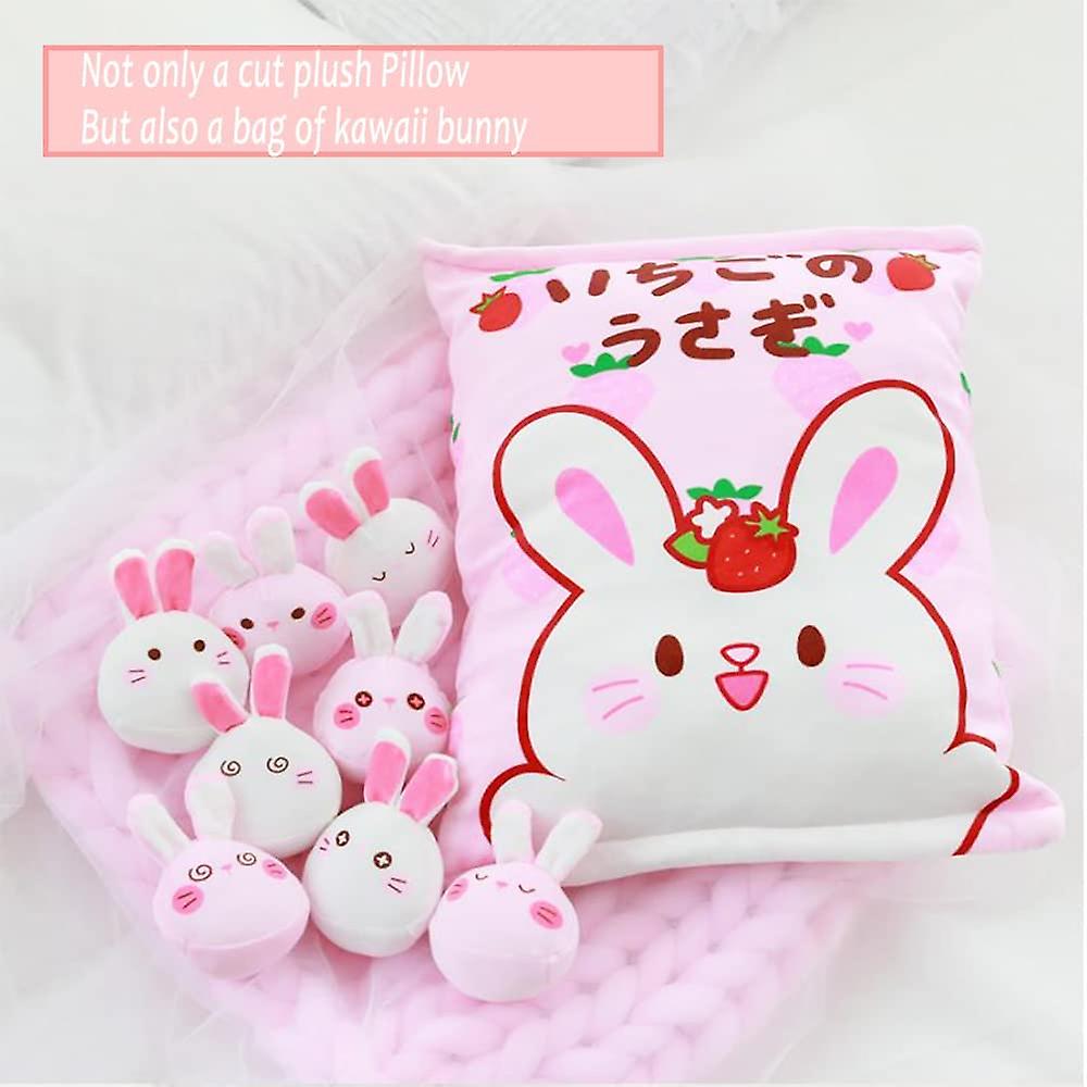 Heytea Kawaii Plush Stuffed Bunny Throw Pillow,cute Plushies Bunny ...