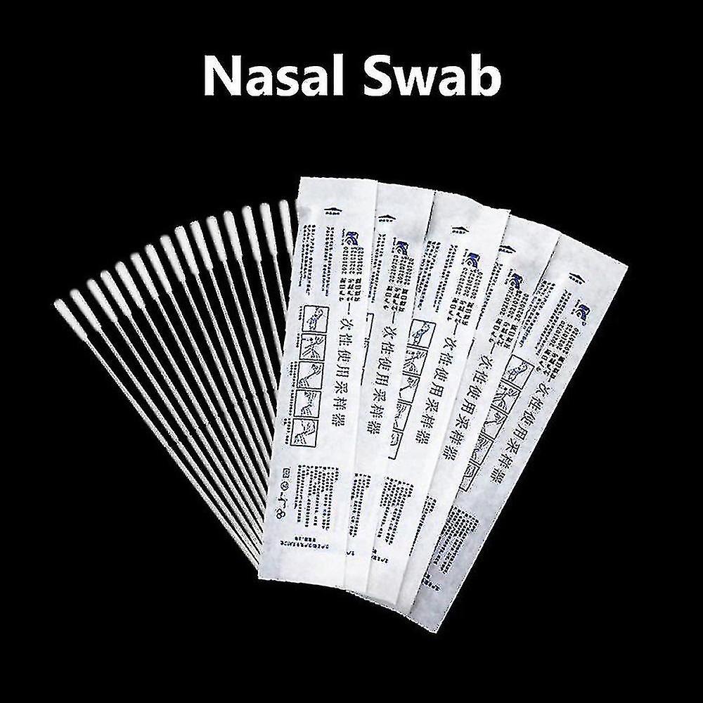 100pcs Nasal Swab Individual Self Test Sterile Nasopharyngeal Swab ...