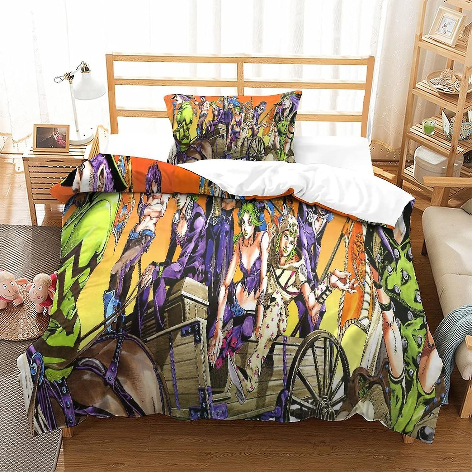 JoJo's Bizarre Adventure 3D Print Bedding Set,Duvet Cover Set for Kids ...