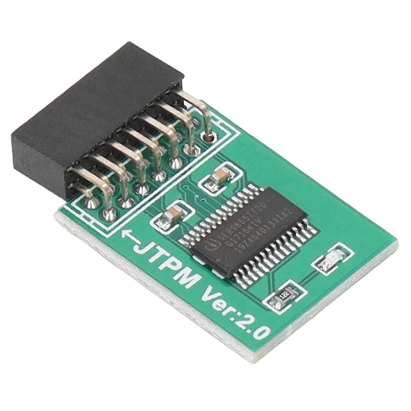For MSI TPM 2.0 Module Strong Encryption 14 Pin LPC Interface TPM Module Board for Win11 Green ...