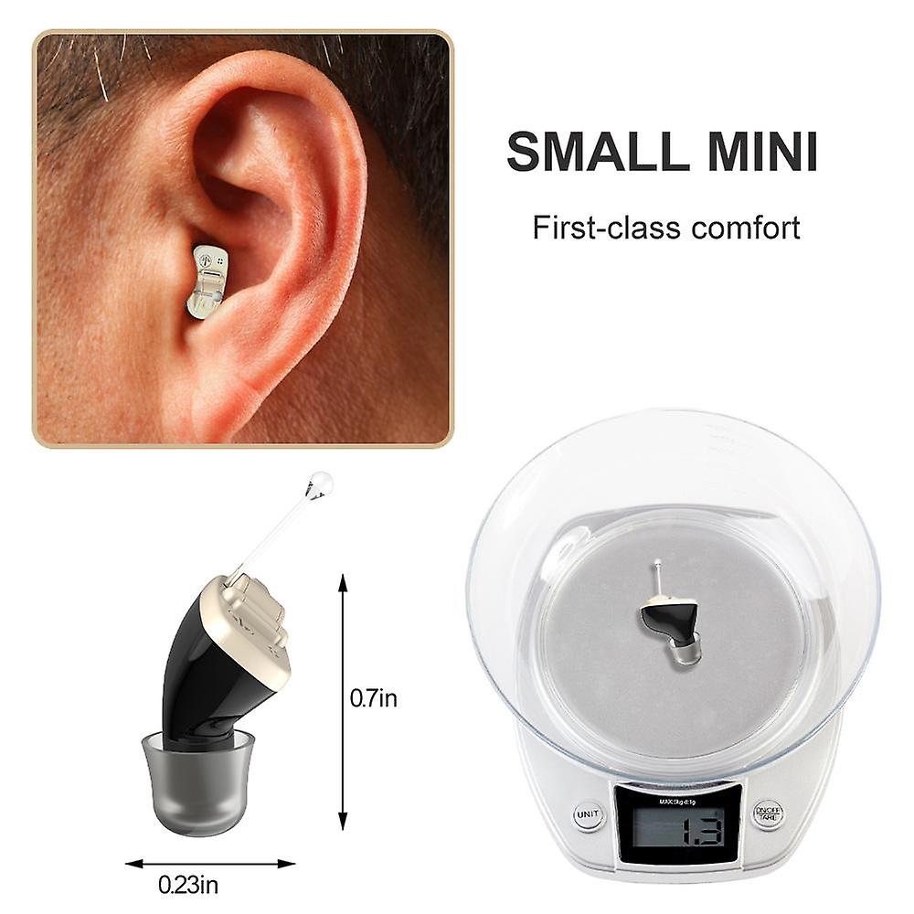 1 Pcs Hearing Aids Inner Ear Invisible Mini Sound Amplifier Digital ...