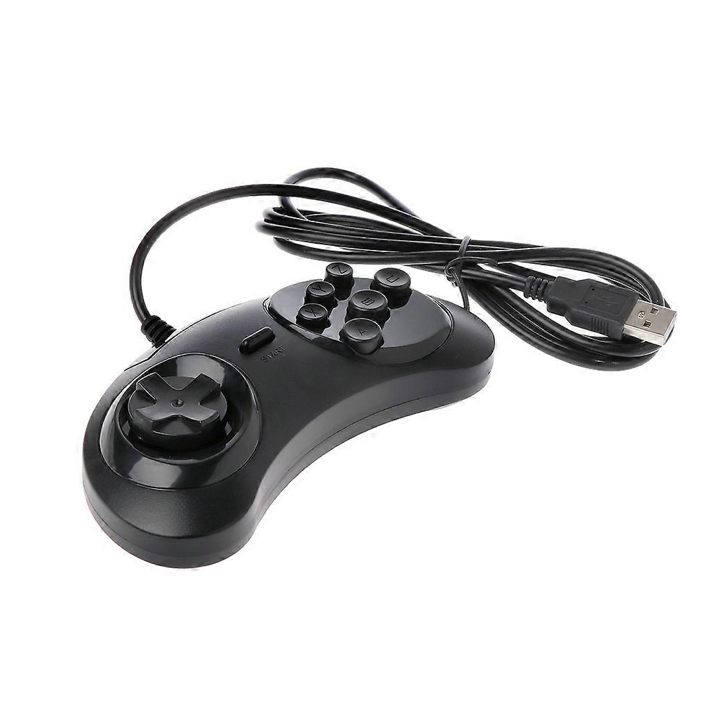 Wired USB Classic Gamepad 6 Buttons Game Controller Joypad Handle for ...