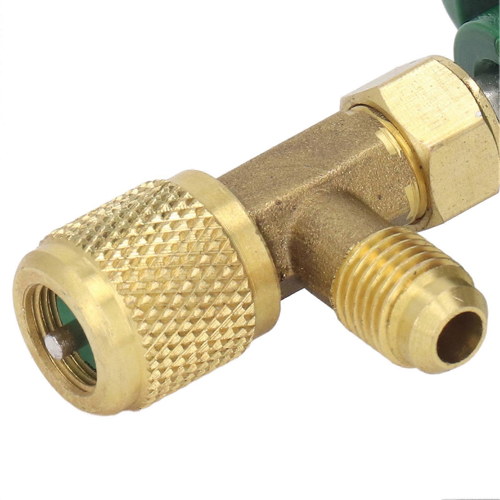 Air Conditioning Refrigerant Valve Copper ABS Leak Proof 1/4in SAE ...