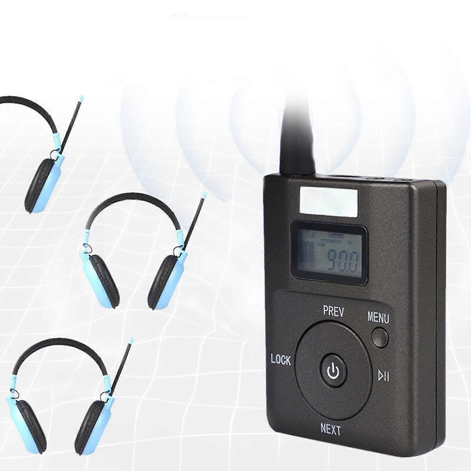 HRD-831 Portable FM Transmitter Broadcast w/ Mic 500M Transmitting ...