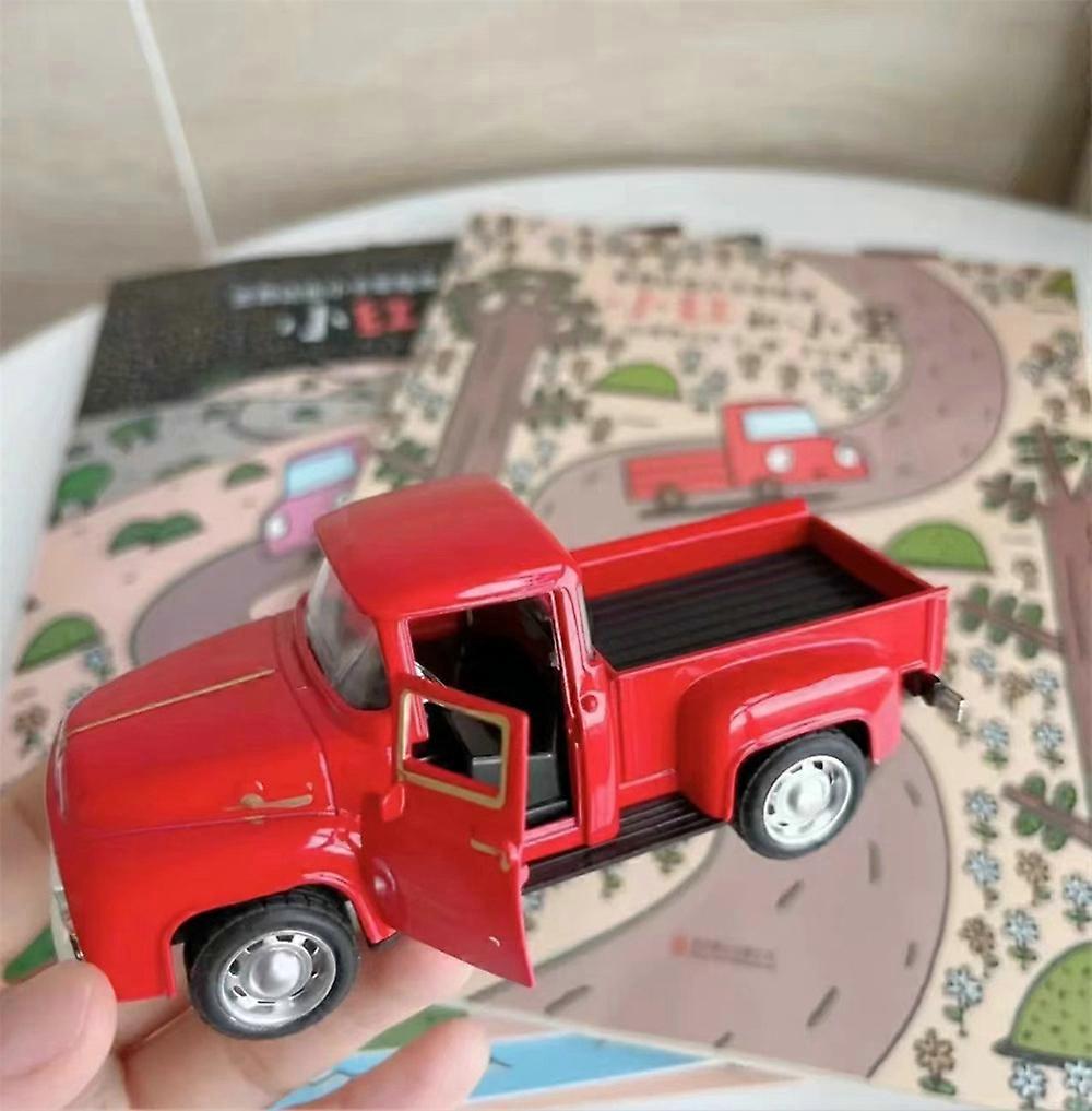 Pickup Truck Die-cast Metal Toy Cars, Openable Doors, Pull Back Car ...