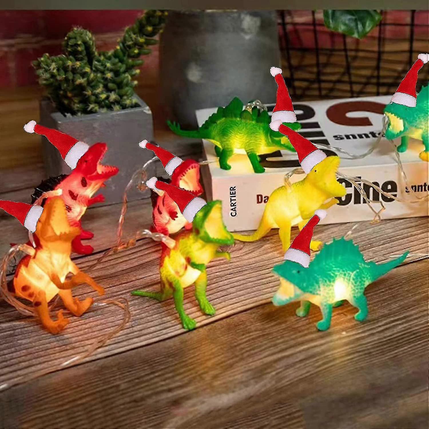 10 Led Dinosaur String Christmas Ornament Lights Dinosaur Lights Night ...