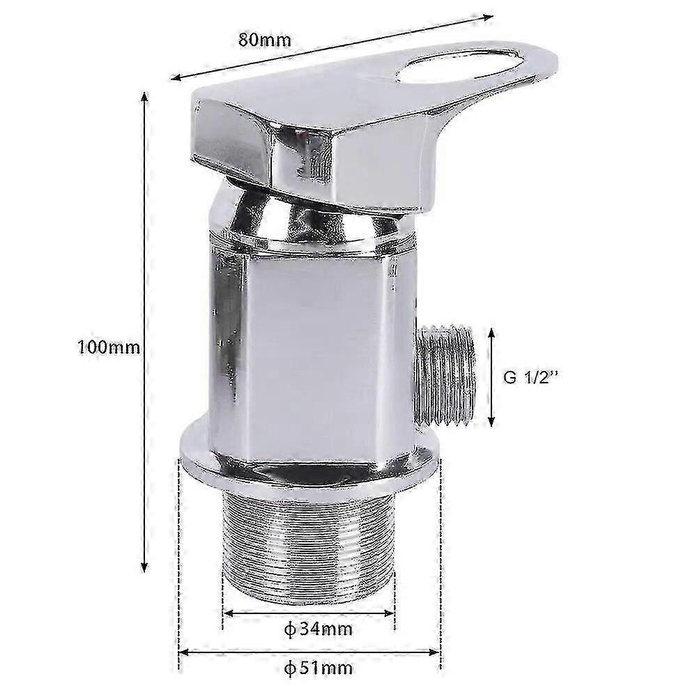 For Chrome Caravan Motorhome Campervan Shower Mixer Tap Outlet 1/2 With ...