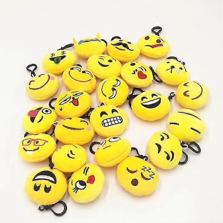 5-piece Emoticon Keychain Emoticon Keyring For Children And Adults ...