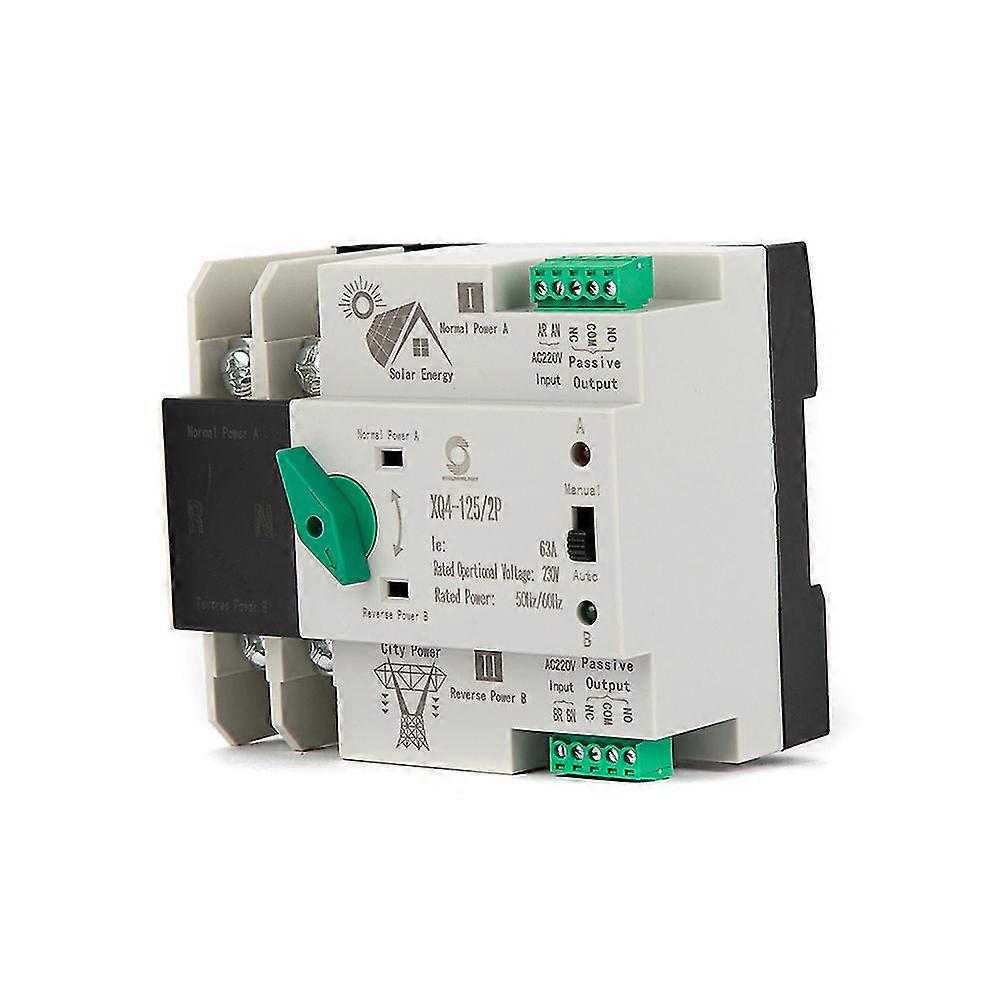 ATS Monofase 2p 16 Amp 32A 63A 100A 125A Commutatore automatico Bassa ...