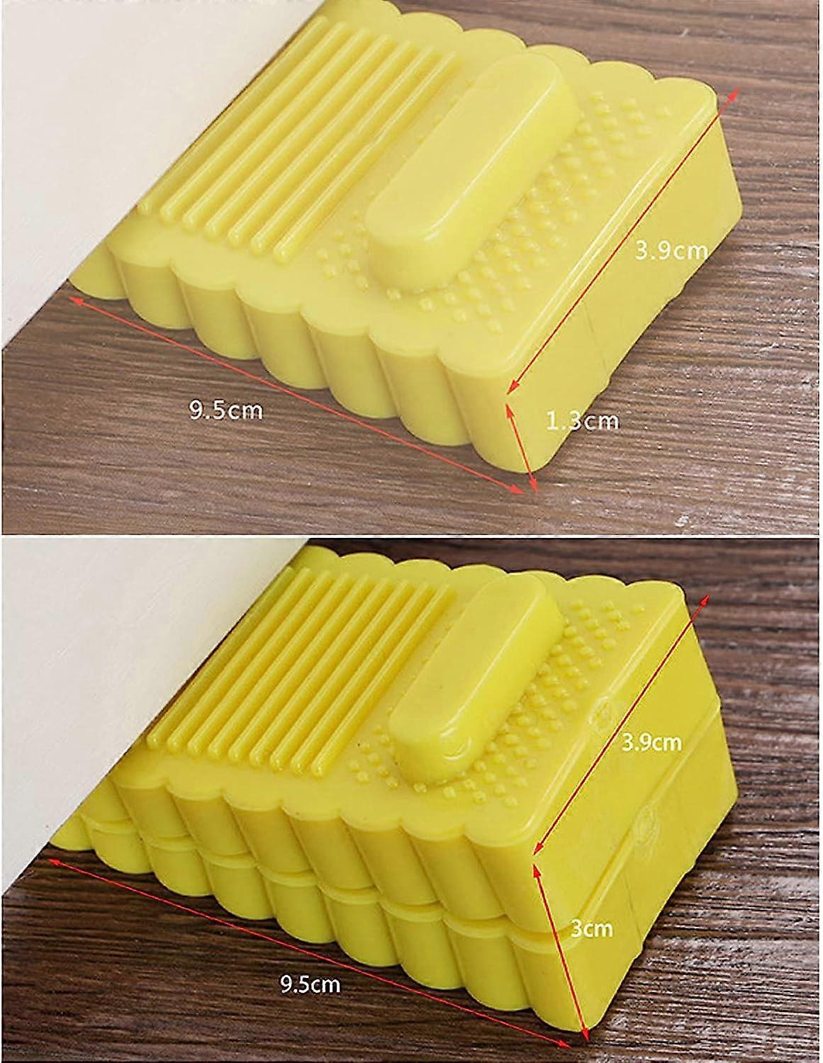 Rubber Door Stopper Wedge Thin and Small Non Slip Plug Discrete Heavy ...