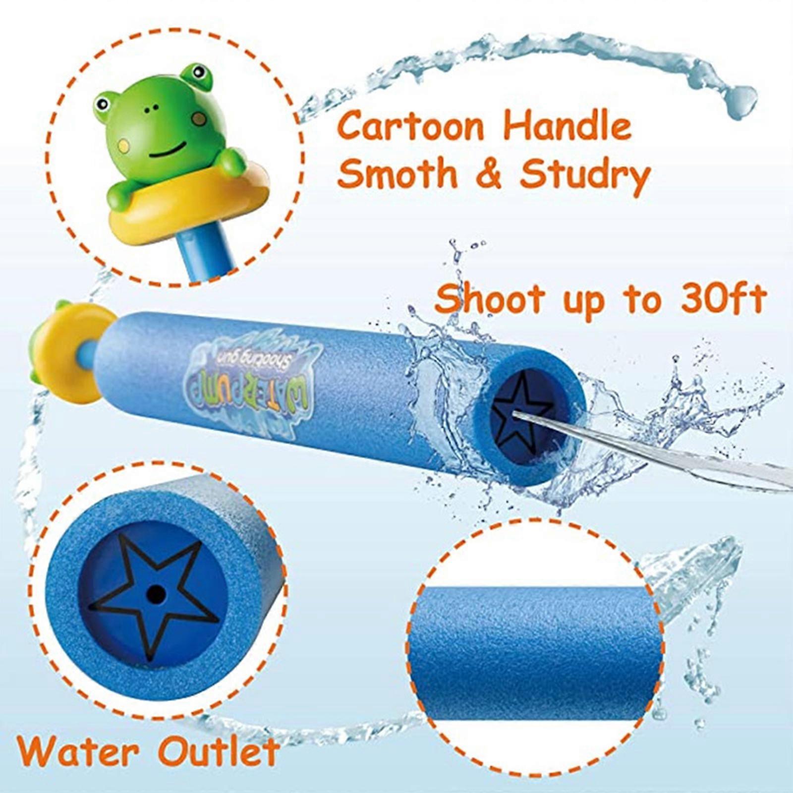 4pcs Colorful Foam Water Blasters - Outdoor Water Gun Toys For Kids ...