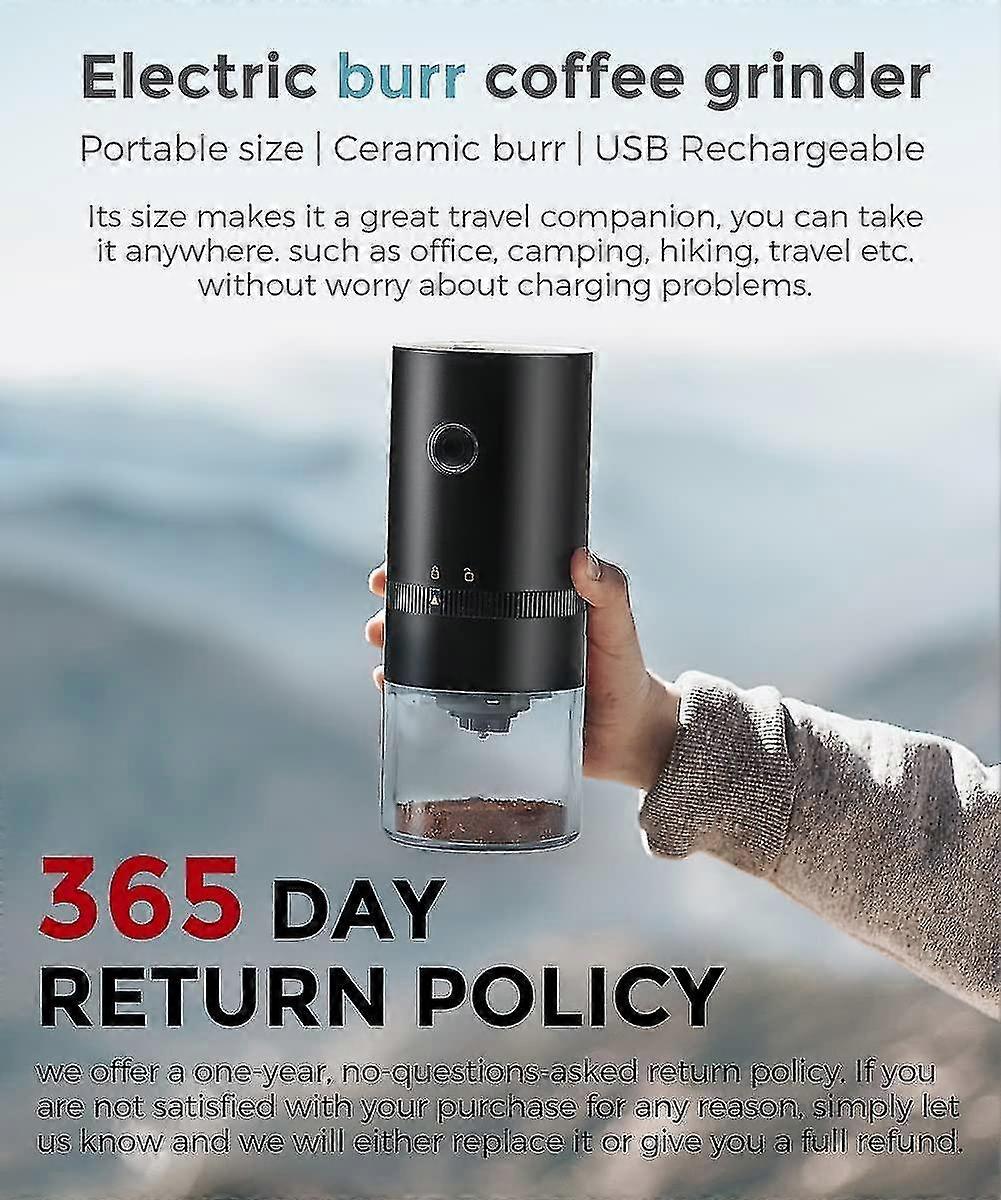 Portable Electric Coffee Grinder, Rechargeable Compact Grinder ...
