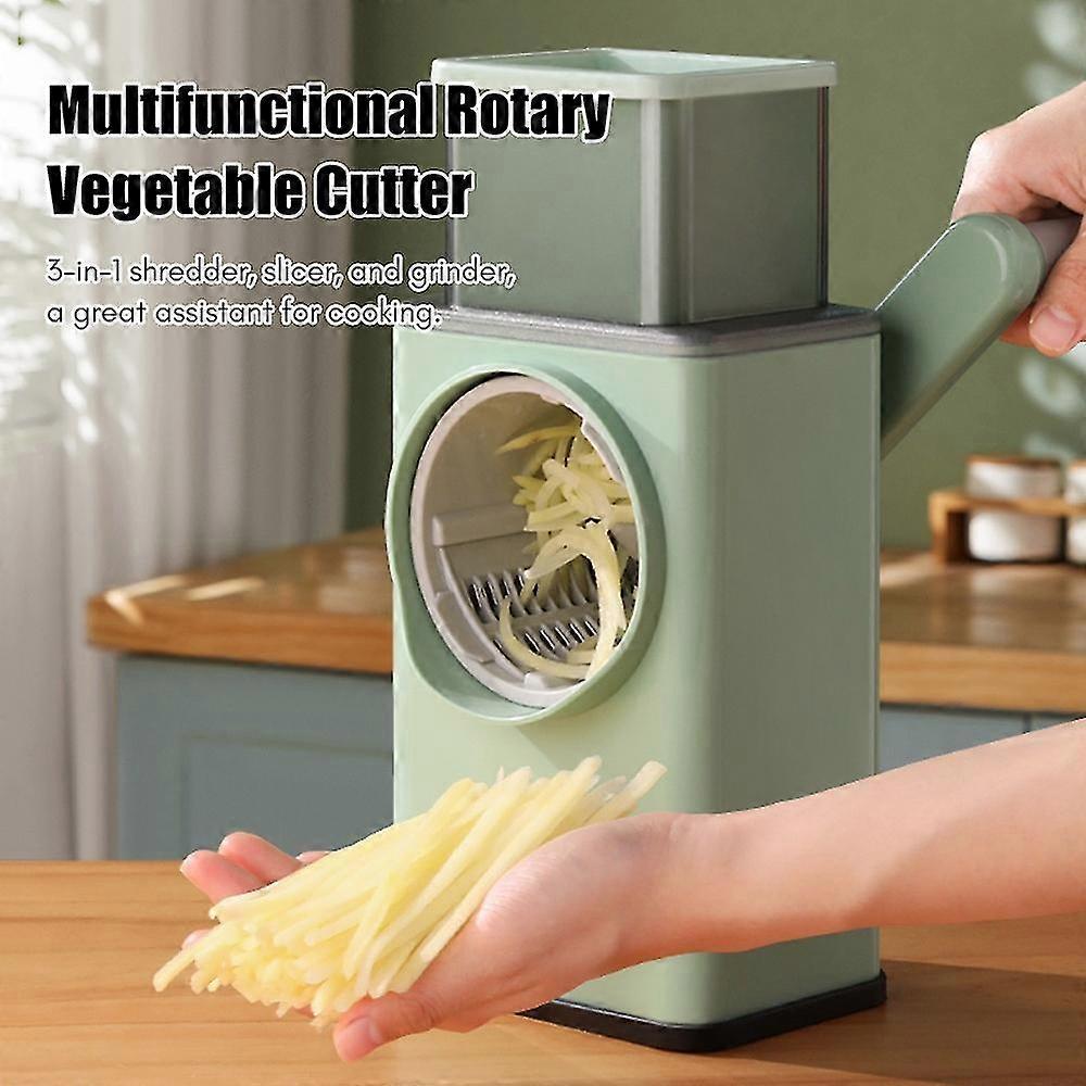 Multifunctional Vegetable Cutter Chopper Rotary Cheese Grater 3-in-1 ...