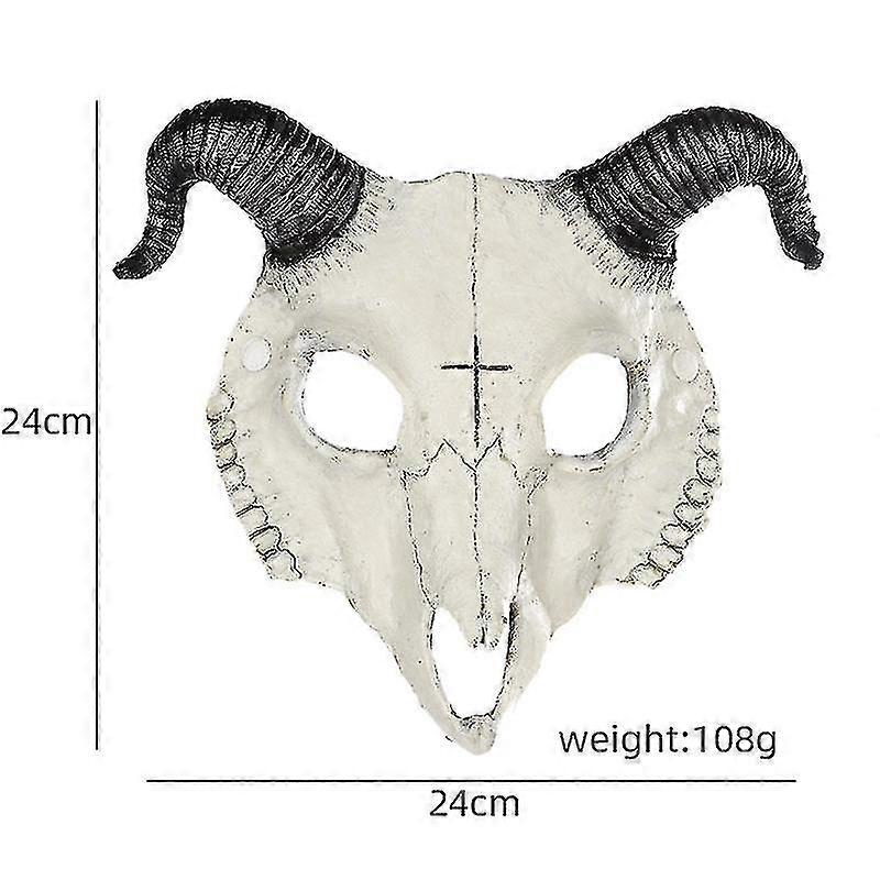 Goat Mask Halloween Party Pu Animal Mask Personality Festival Prom ...
