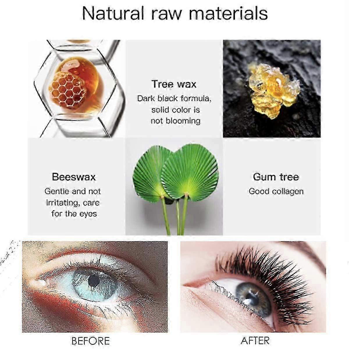 2 Pack 4d Silk Fiber Lash Extension Voluminous Fiber Waterproof Smudge ...