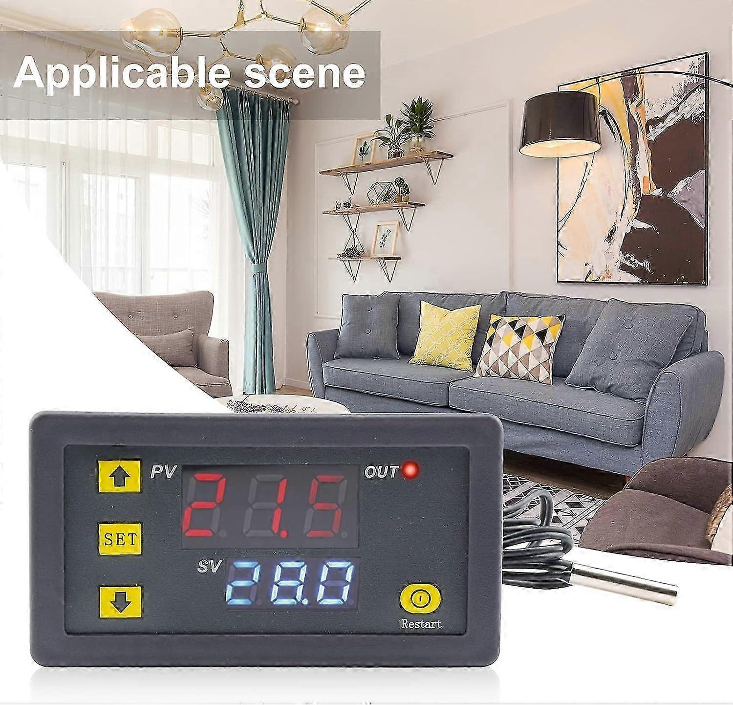 Temperature Controller W3230 Mini Digital Temperature Controller LED ...