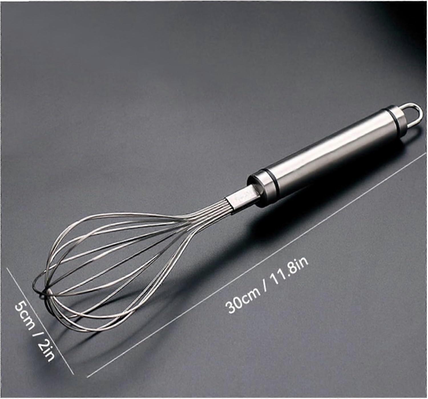 Stainless Steel Egg Beater Balloon Whisk Manual Egg Beater Mixer 30 Cm ...