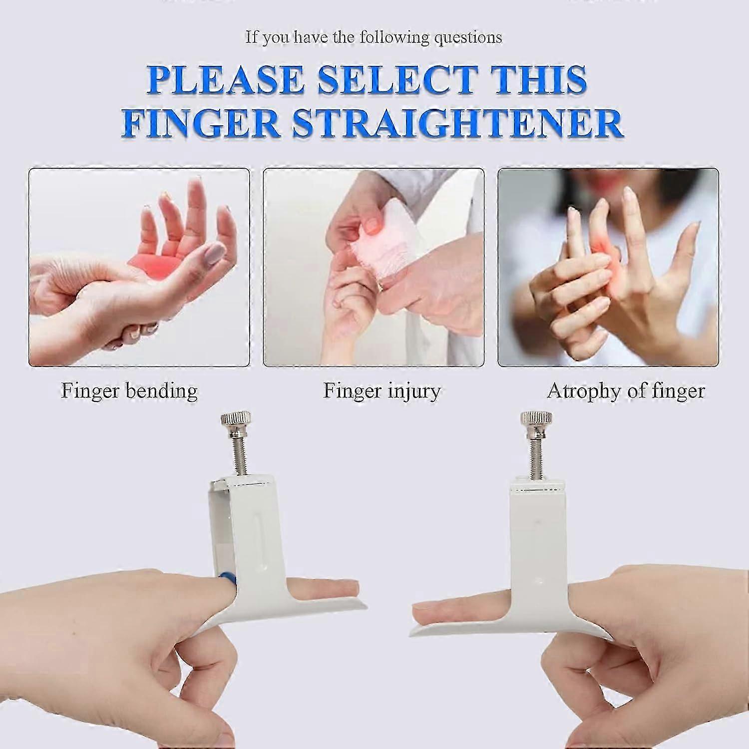 Finger Straightener Splint, Finger Joint Extension Splint Brace ...