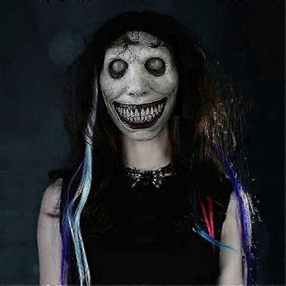 creepy horror mask scary smiley face demon high quality | Fruugo UK