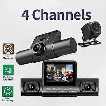 4-Channel 1080P Dash Cam System with Front, Rear, Left, Right Cameras ...