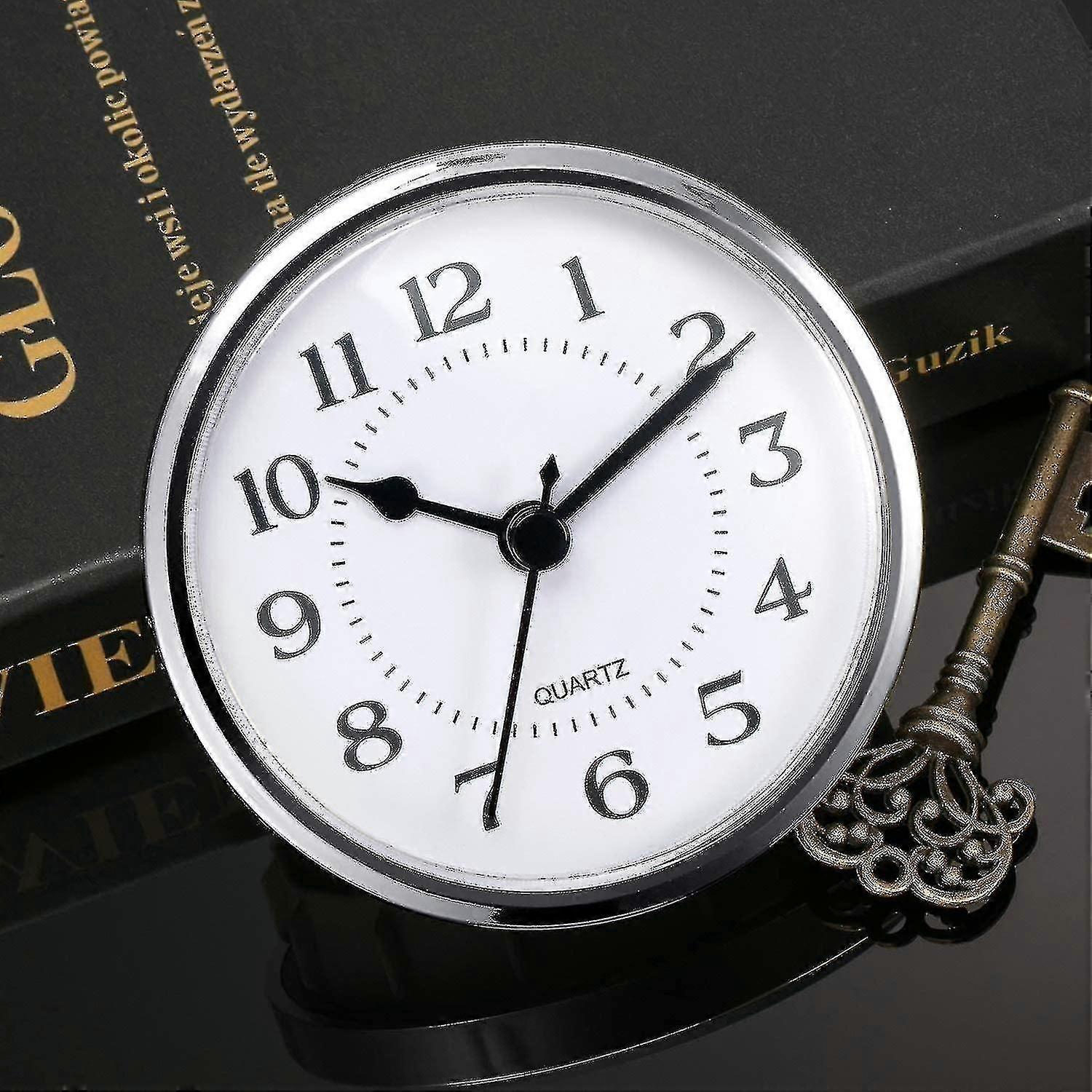 Clock Insert with Arabic Numeral Dial for 3-1/2 Inch Quartz Fit-up ...