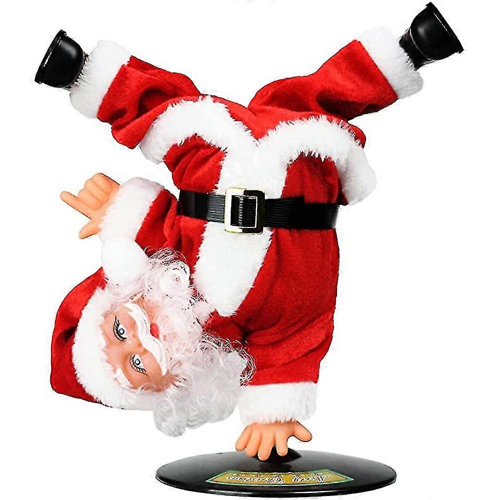 Singing Dancing Santa Claus Christmas Inverted Rotating Electric ...