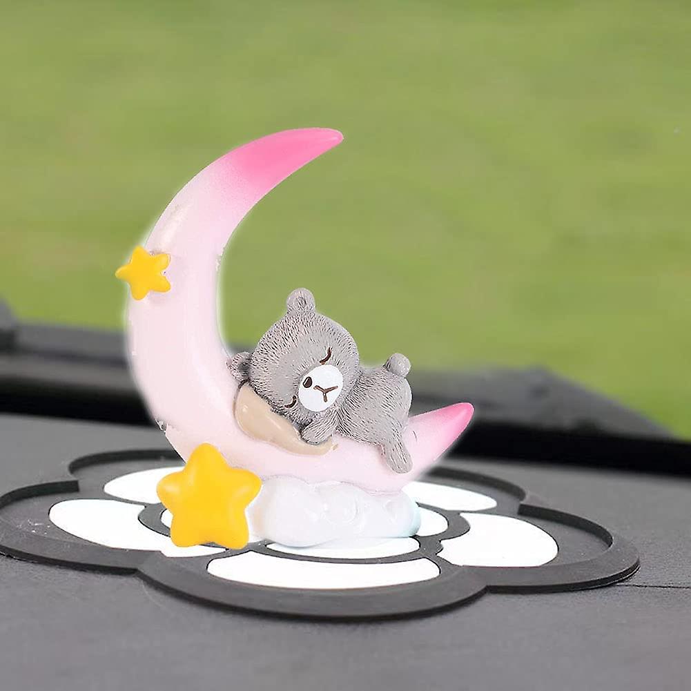 Bear Moon Cake Topper, Bear And Moon Figurine Toy, Bear Moon Birthday ...