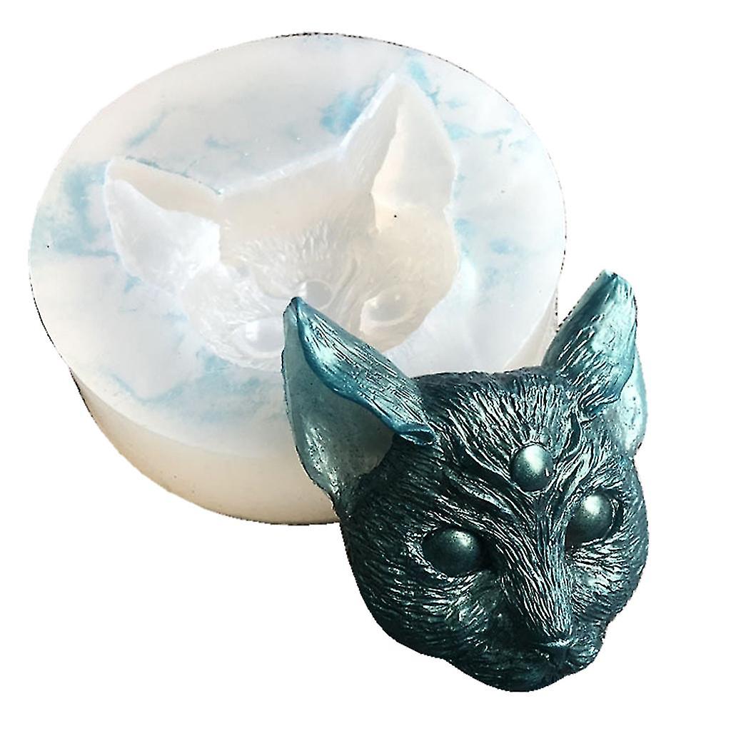 Sphynx Cat Mold Raven Skull Head Silicone Ornament Mold For Epoxy Resin ...