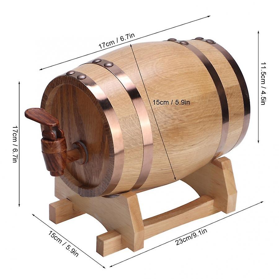 1L Mini Portable Beer Brewing keg Wine Barrel Keg for Whiskey Rum Port ...