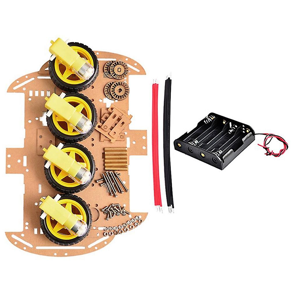 DIY Robot Smart Car Chassis Kit for Drive Controller Board Speed Encoder, 4 Wheel and Battery ...