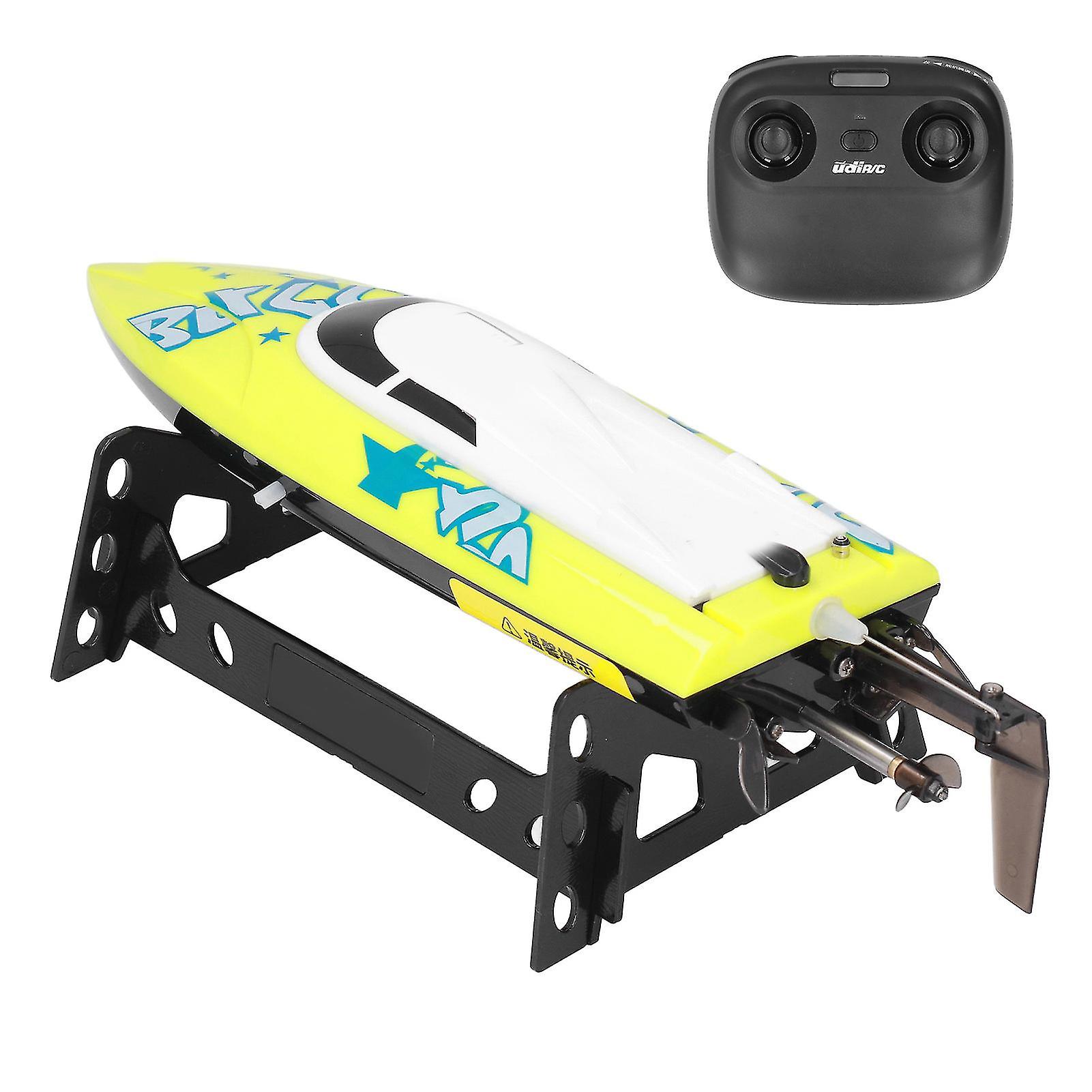 Yellow RC Racing Boat - High Speed for Pools and Lakes with 2.4 GHz ...