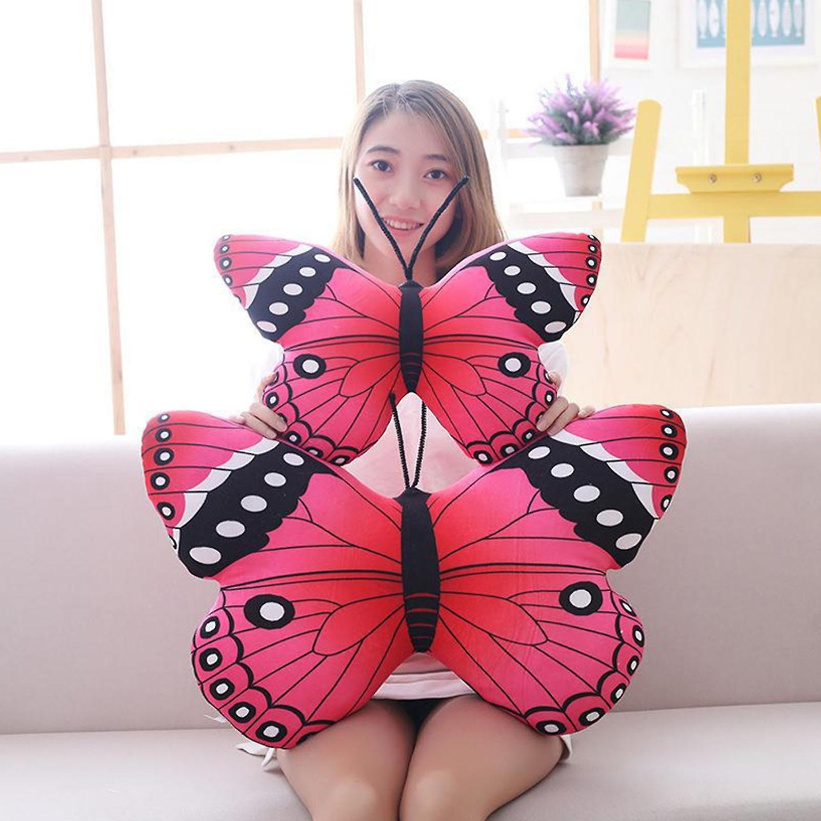 Butterfly Plush Pillow Vivid Look Soft PP Cotton Filling Animal Doll ...