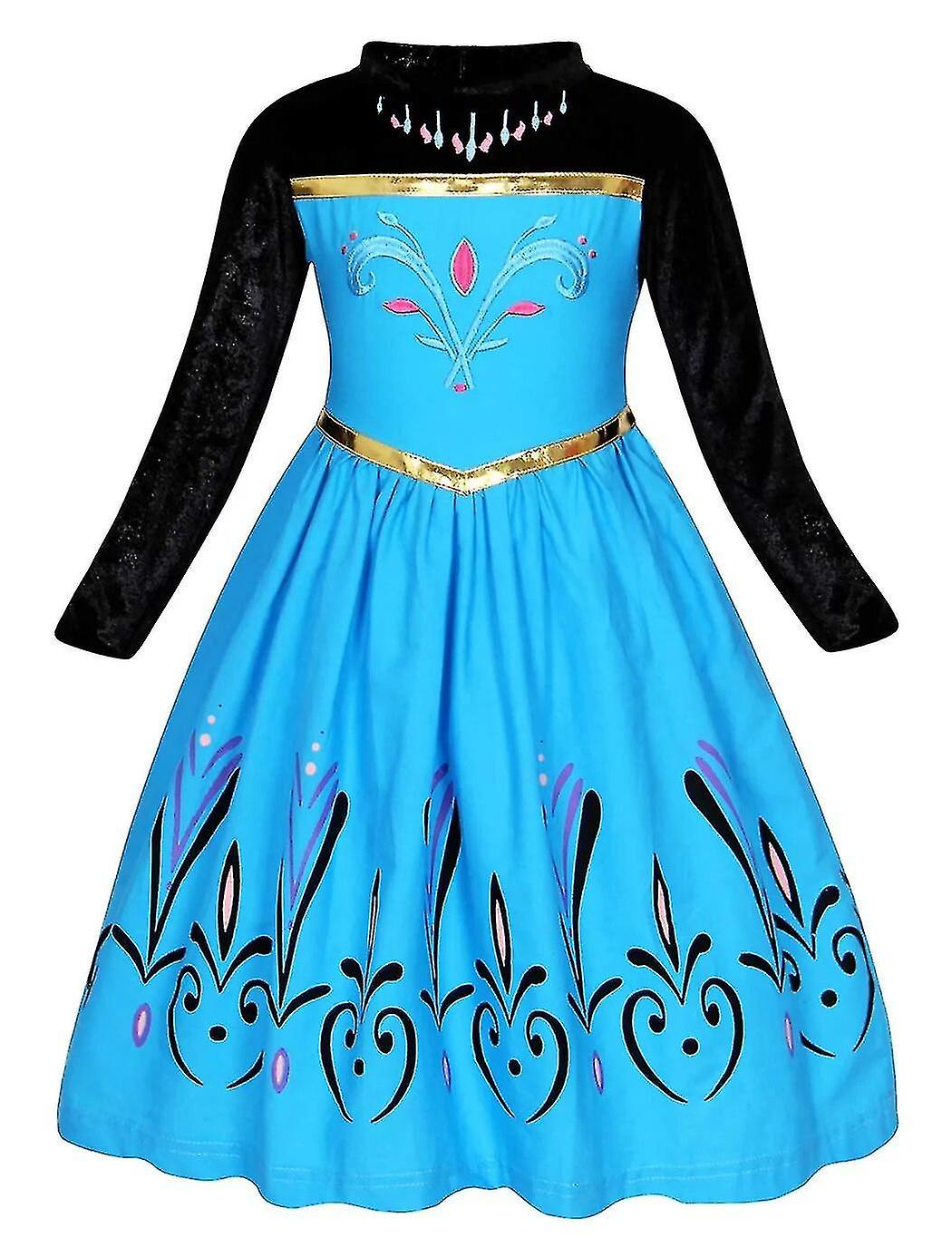 Disney Frozen Elsa Princess Costume Dress Halloween Snow Queen Carnival ...