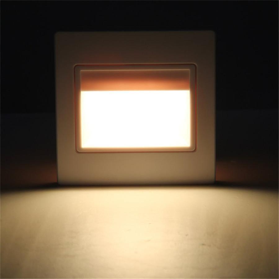 10Pcs/lot 86 type 1.5w modern recessed led stair light night led foot ...