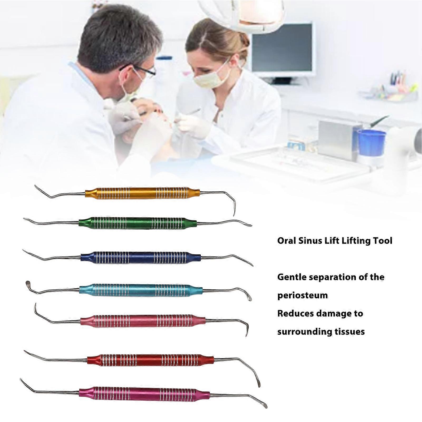 7pcs Sinus Lift Elevators Tool Stainless Steel Reducing Damage Sinus Lifting Implant Instruments ...