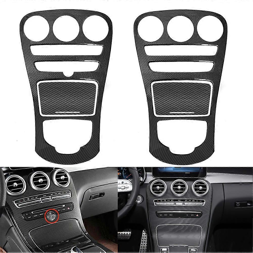 Car Center Console Panel Decoration Cover Trim For Mercedes Benz C ...