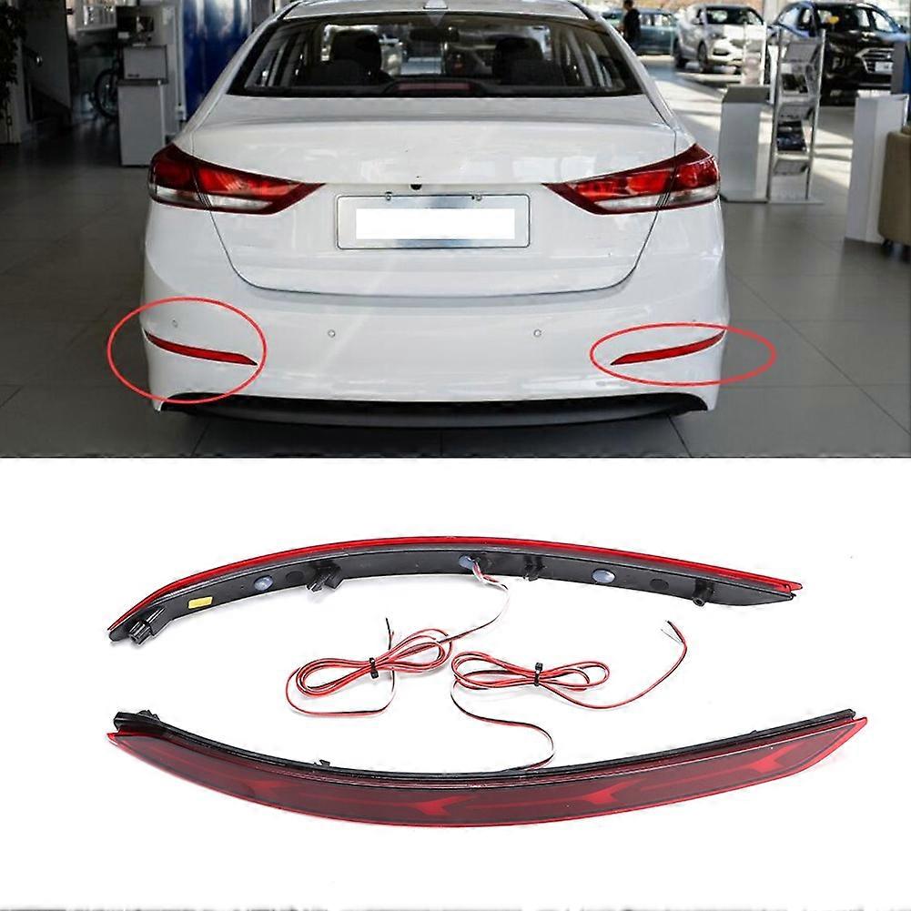 2 Pcs Led Lamp Car Dual Function Rear Bumper Lamp Plane Model For ...