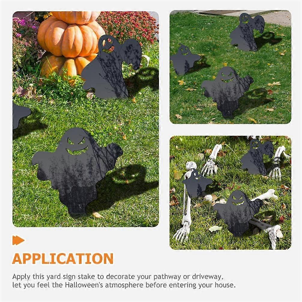 good 3 Pieces Ghost Floor Exit Stakes Skull Stakes Ghost Decor Emblems ...