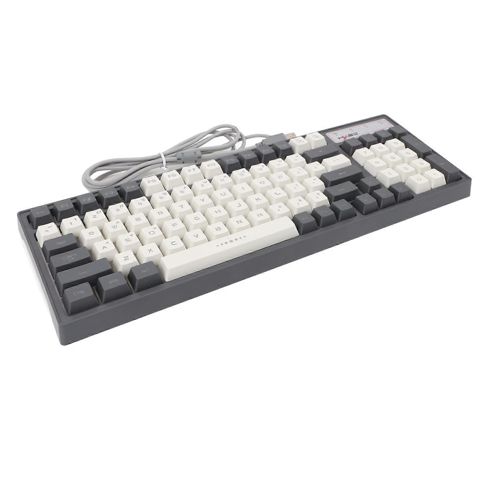 96 Keys Rgb Gaming Keyboard Ergonomic Responsive Adjustable Light ...