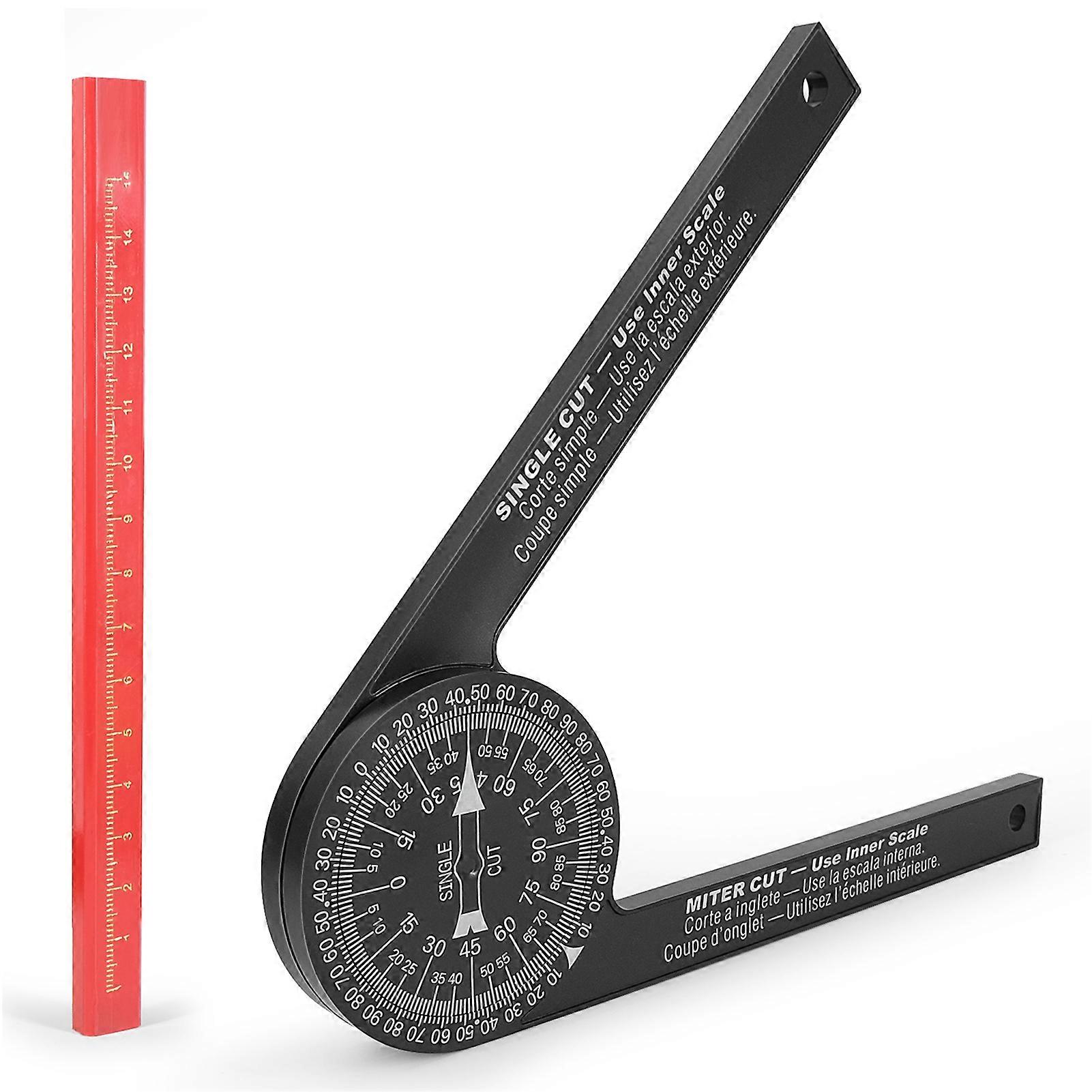 Miter Saw Protractor 360 Horizontal Angle Finder Featuring Precision ...