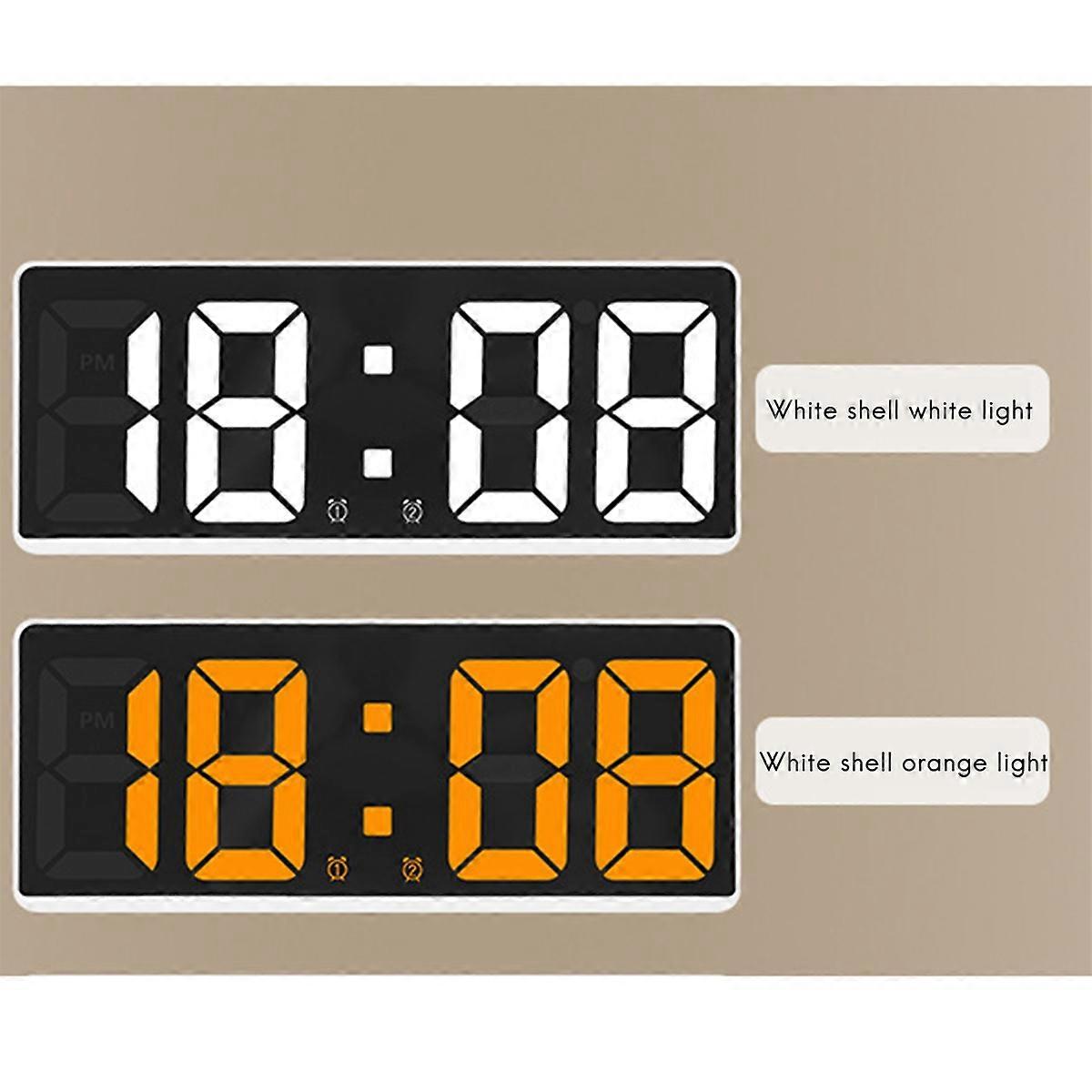 Digital Alarm Clock Simple LED Clock Large Screen Digital Clock Bedroom ...