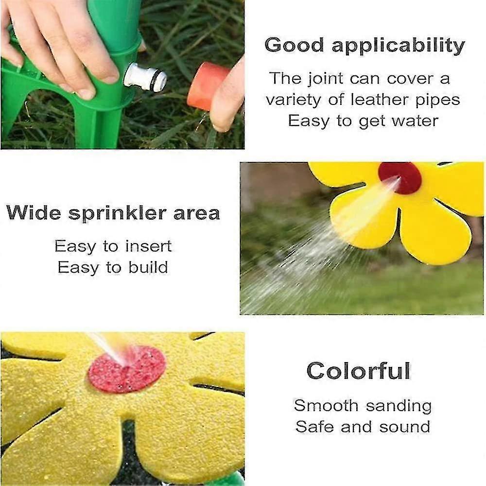 Crazy Daisy Sprinkler Shaped Garden Sprinkler, 720 Rotating Sun Flower ...