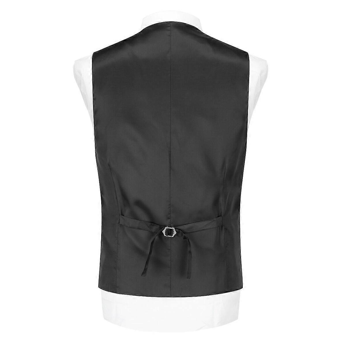 Allthemen Mens 3-Piece Vest Tie Set Wedding Paisley Jacquard Suit Vests ...