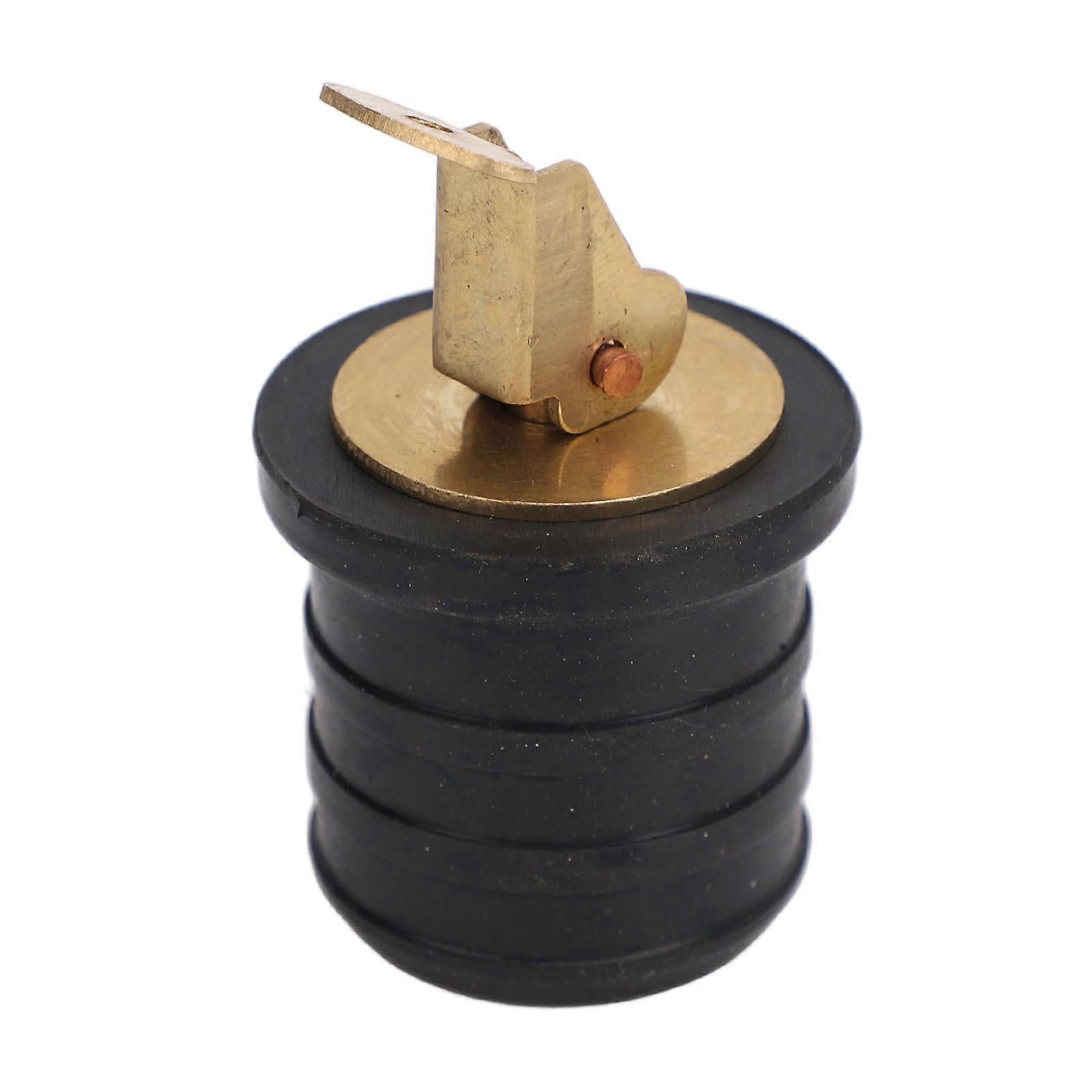 Boat Live Well Plug Brass Livewell Bait Well Drain Plug Tight Sealing ...
