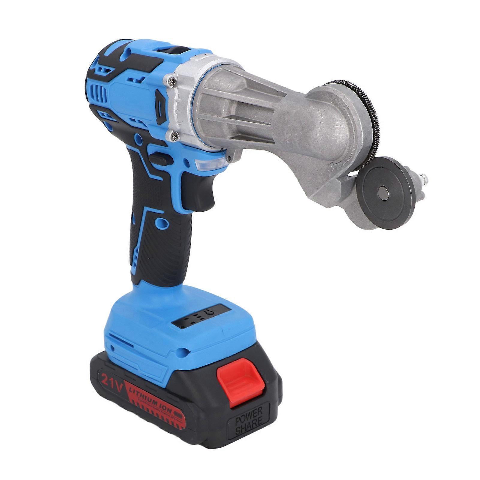 Cordless Metal Scissors 21V Electric Metal Shear 3 Level Rechargeable ...