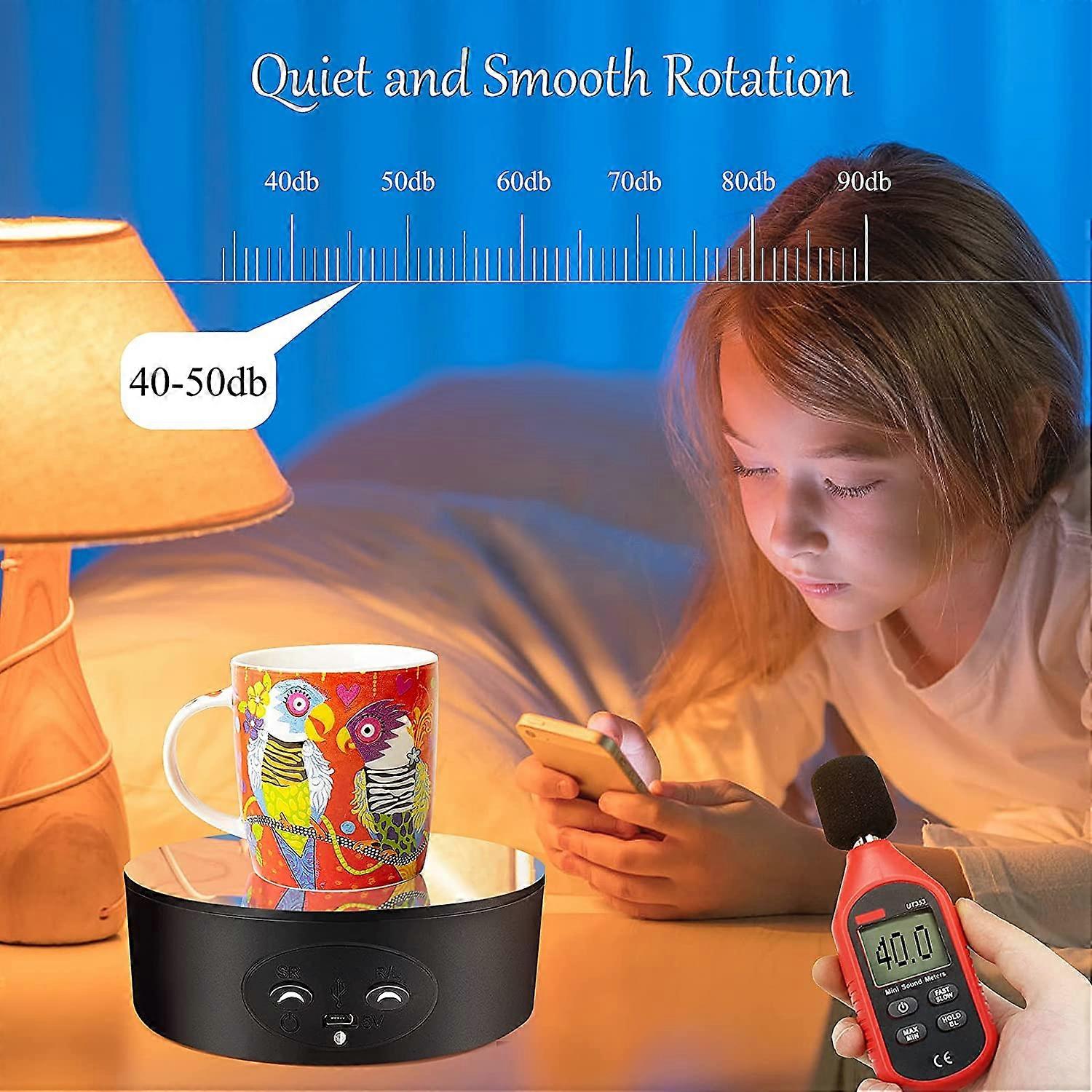 Rotating Display Stand, Automatic Mute Spin Turntable for Photography ...