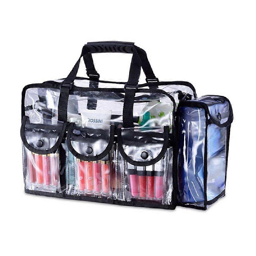 Professional Clear PVC Makeup Kits Organizer Make up Set Bag MUA Bag ...