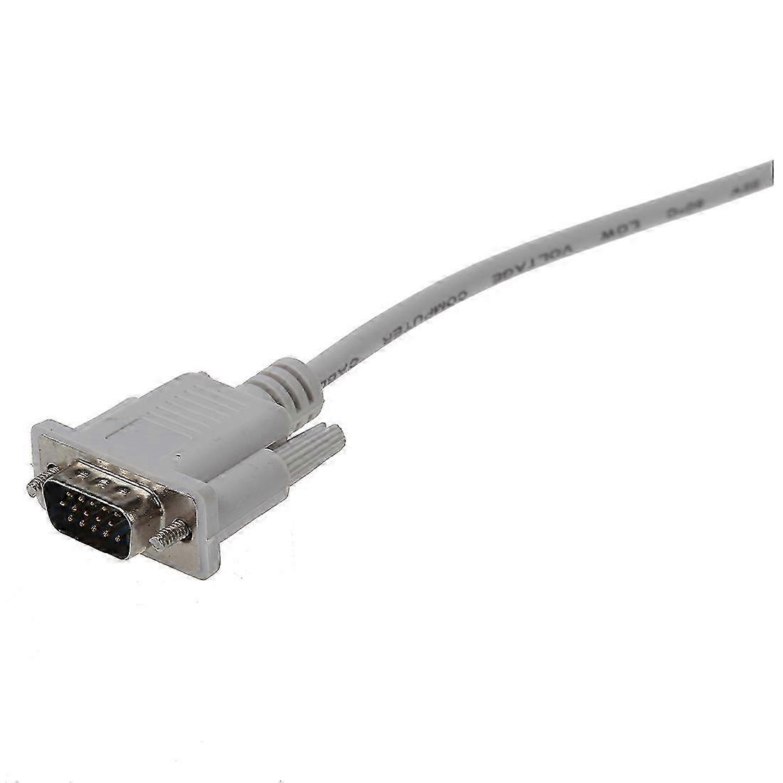 VGA DB15 Male To RS232 DB9 Pin Male Adapter Cable / Video Graphic ...