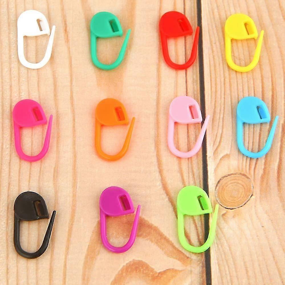 Small Size Random Color Lock Reusable Plastic Ring Markers For Knitting ...